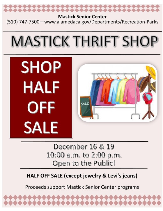 Mastick Thrift Shop Sale!