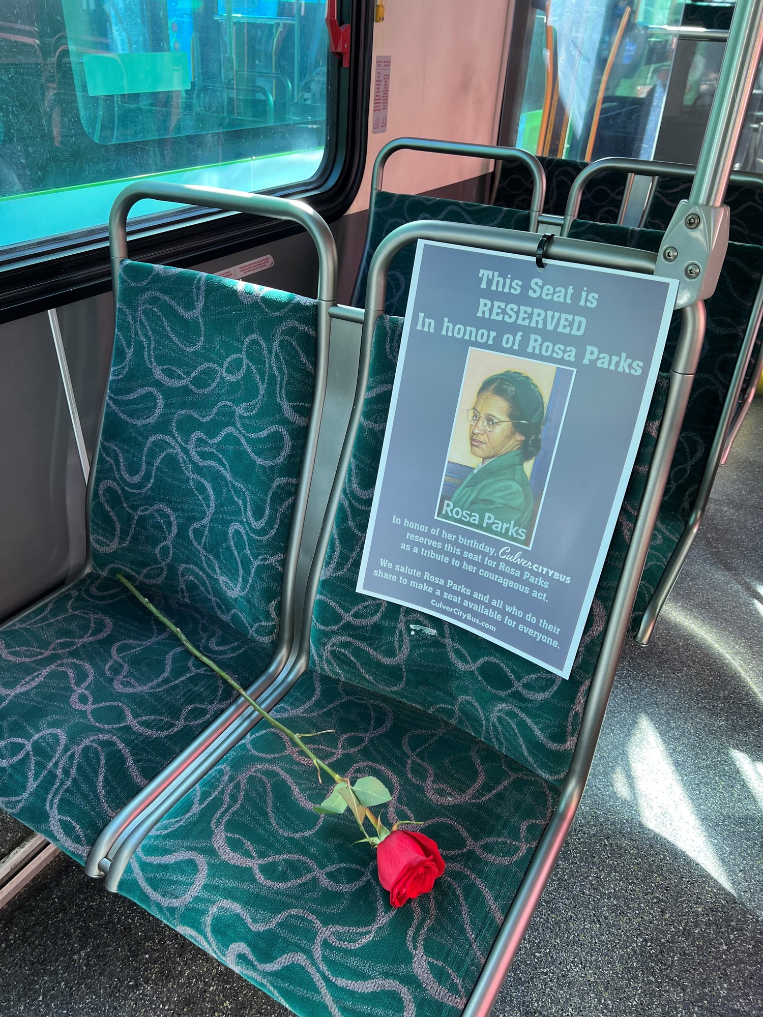 Rider Alert - 📢 Culver CityBus Honors Rosa Parks with Open Seat and a ...