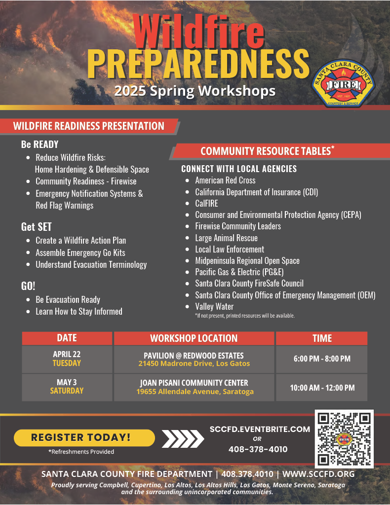 Spring 2025 Wildfire Preparedness Workshops