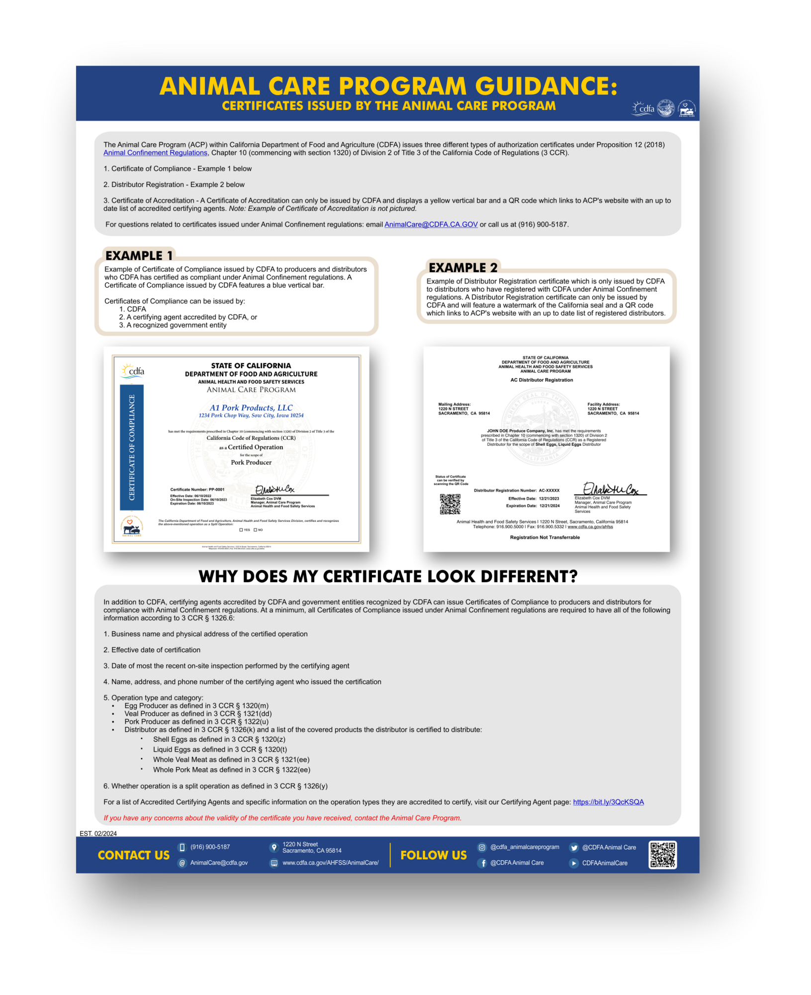 New Prop 12 Guidance Document