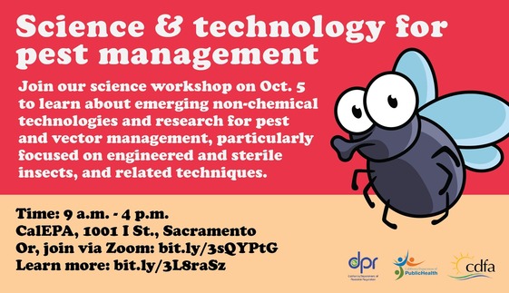 Novel, Non-Chemical Technologies for Pest and Vector Management Workshop Oct. 5