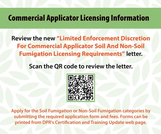 Commercial Applicator Licensing Information