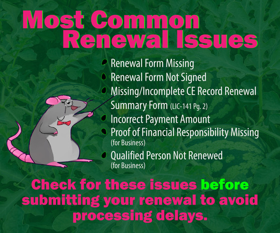 Most Common Renewal Issues