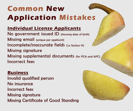 Common New Application Mistakes!