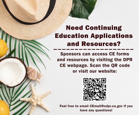 Need Continuing Education Applications and Resources?