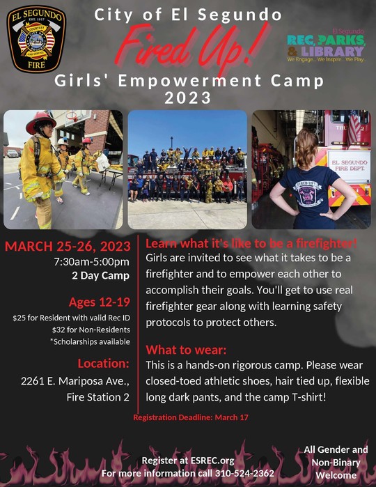 Fired Up! Girls' Empowerment Camp Registration Extended to Friday ...