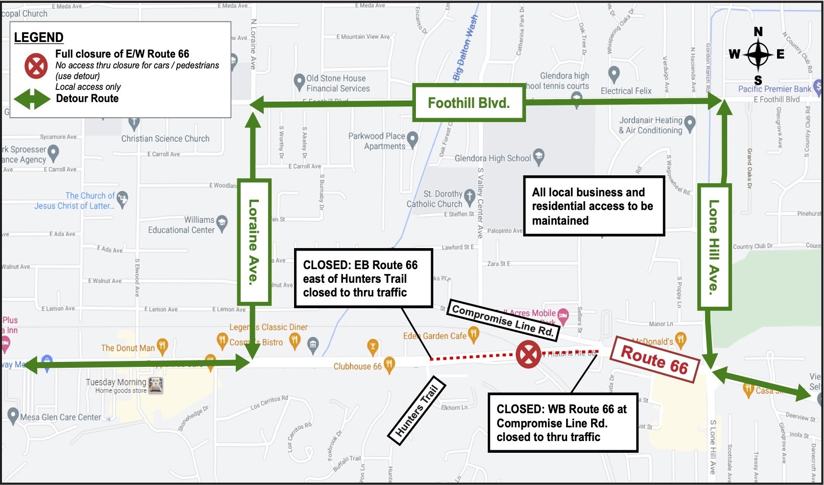 Foothill Gold Line Construction Alert - One-Night Full Closure of Route ...