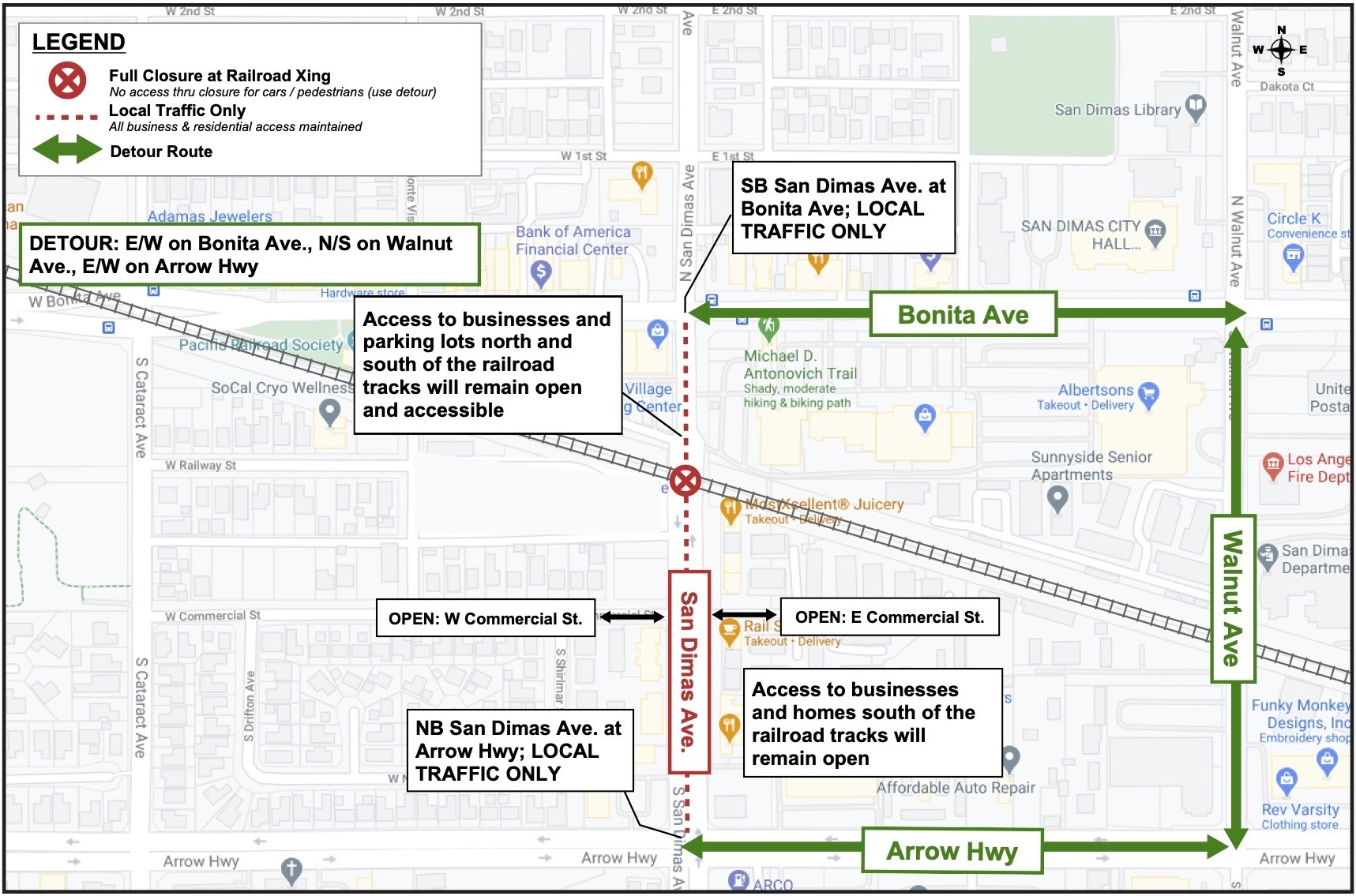 Foothill Gold Line Construction Alert - Tomorrow: Full Closure of San ...
