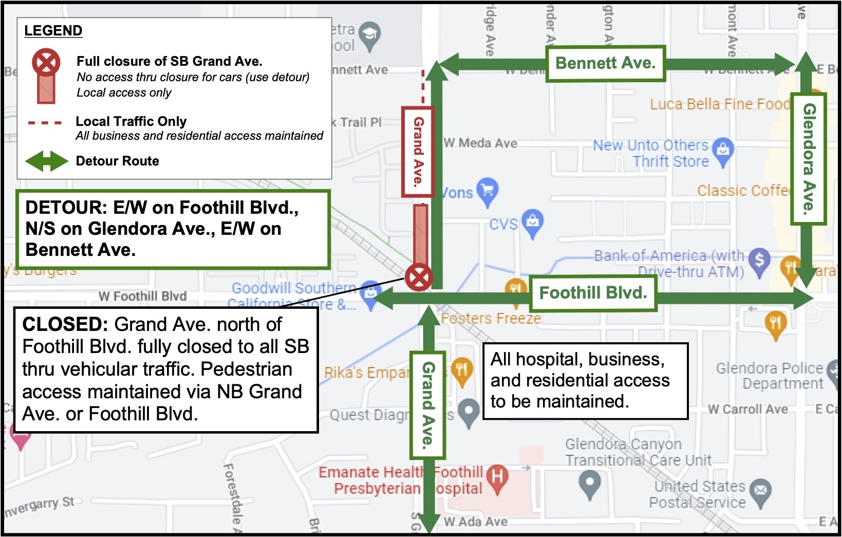 Foothill Gold Line Construction Alert - Begins Tonight: Full Nighttime ...