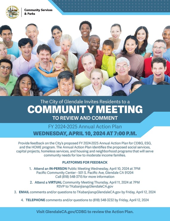 REMINDER: Join Us for a Community Meeting