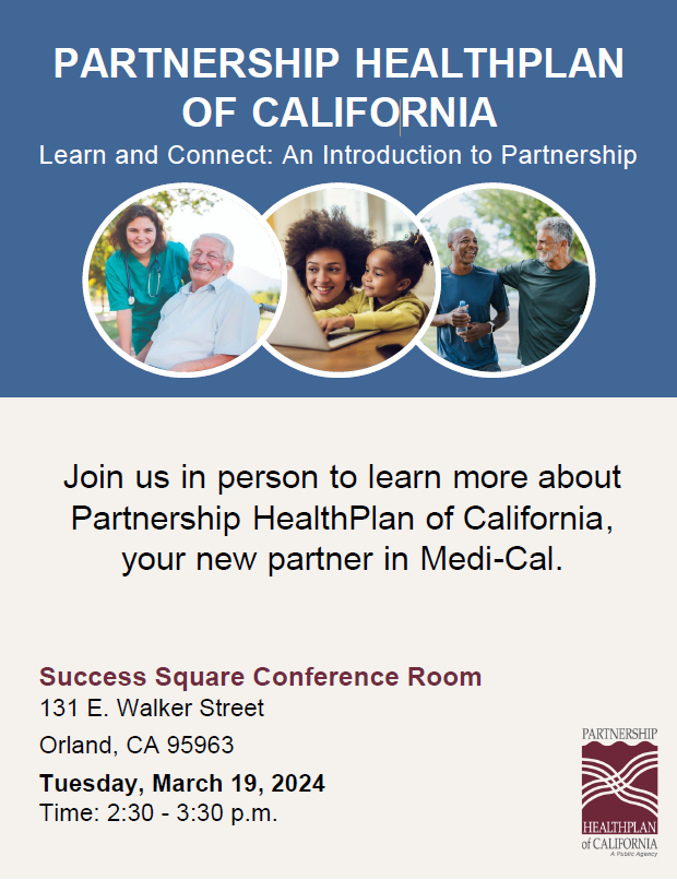 Reminder Partnership HealthPlan Training Tomorrow