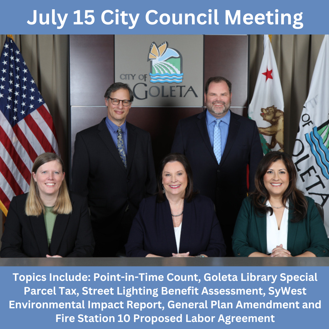 Join Us for the July 15 Goleta City Council Meeting