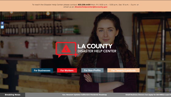 UPDATE on LA County Disaster Help Center & Incident Report