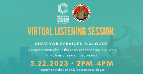 🖥 Virtual Listening Session: Survivor Services Dialogue