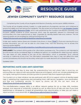 Resources to Prevent Identity-Based Hate and Violence and Increase Safety