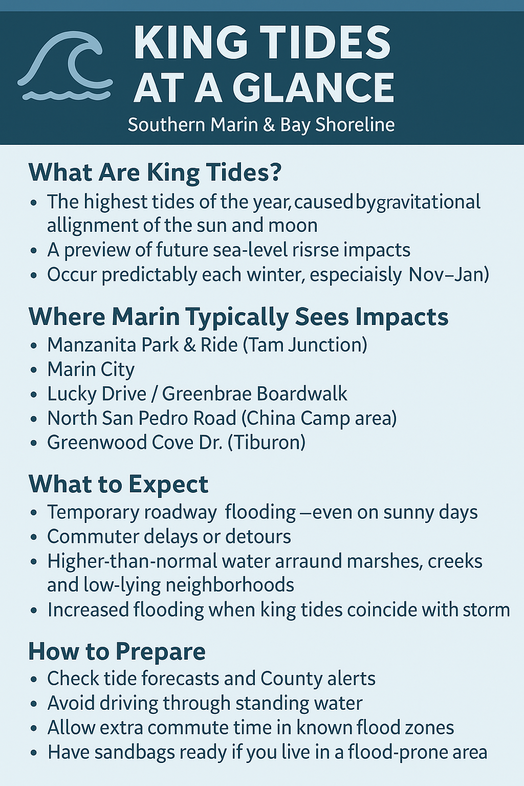 Southern Marin Scoop - King Tides, Dec. 4-5, 2025