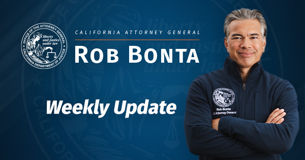 Read the California DOJ Weekly Newsletter