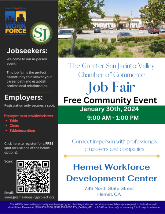 January 2024 Riverside County Workforce Development Newsletter