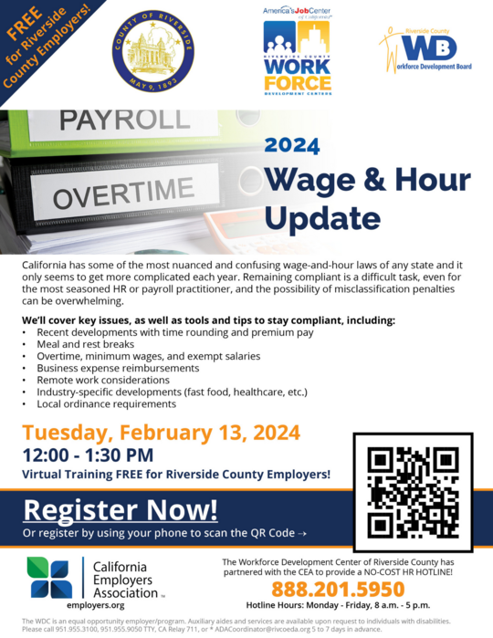 January 2024 Riverside County Workforce Development Newsletter