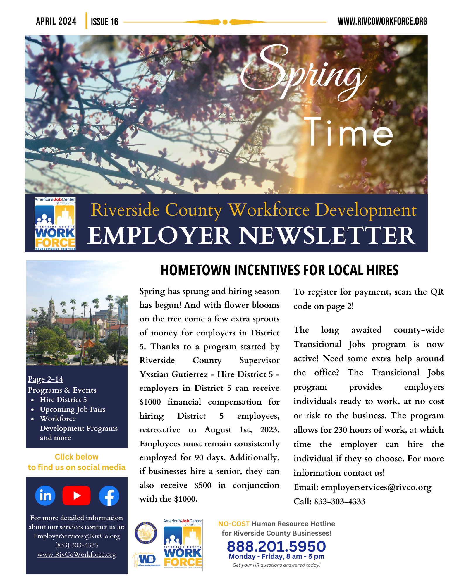April 2024 Riverside County Workforce Development Newsletter