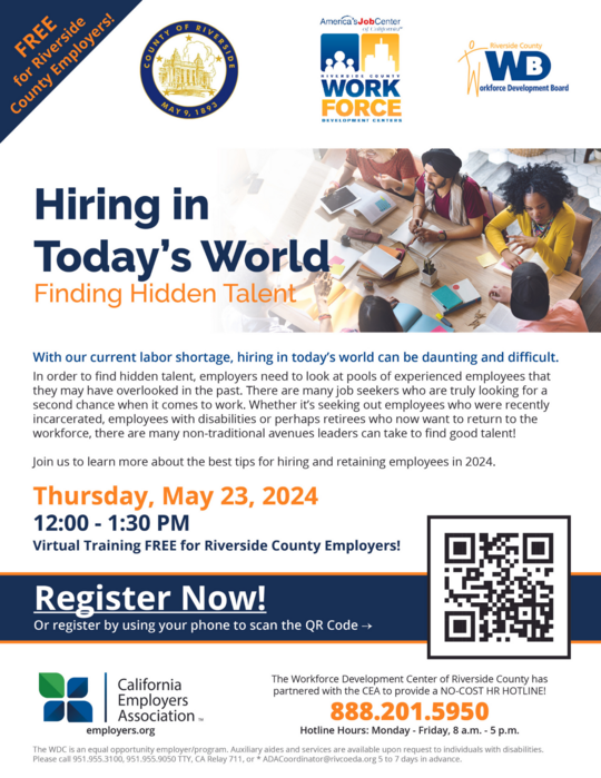 May 2024 Riverside County Workforce Development Newsletter