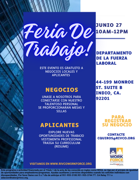 June 2024 Riverside County Workforce Development Newsletter