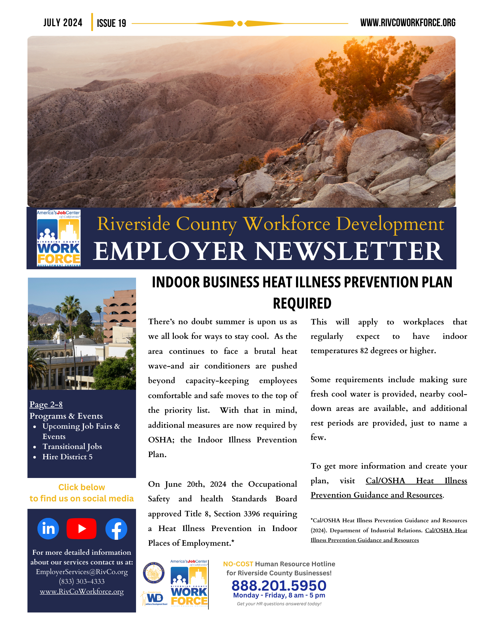 July 2024 Riverside County Workforce Development Newsletter