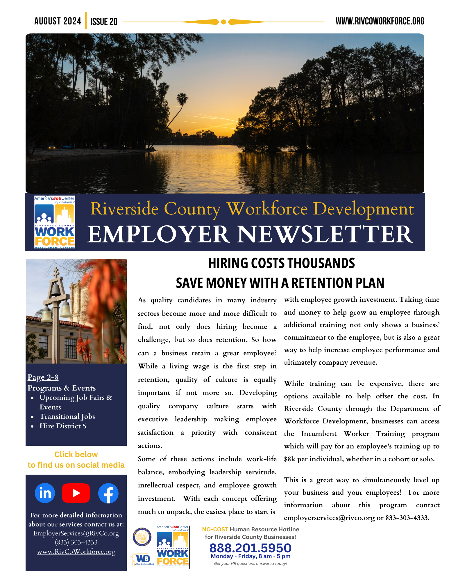 August 2024 Riverside County Workforce Development Newsletter