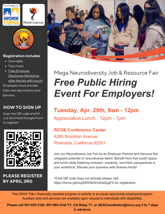 Riverside County Workforce Development Mega Job Fair!