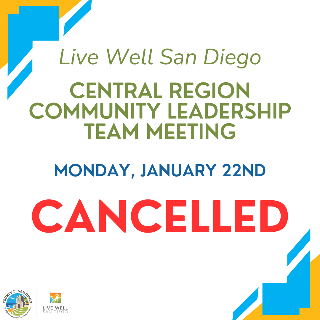 CANCELLED | Central Region Community Leadership Team Meeting 1.22.24