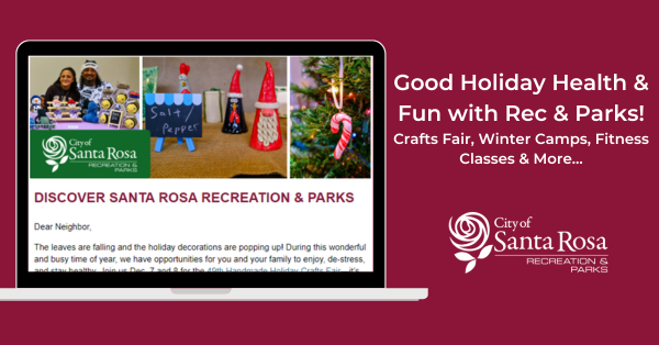 Good Holiday Health & Fun with Rec & Parks! Crafts Fair, Winter Camps ...