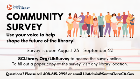Take the Santa Clara City Library Community Survey!