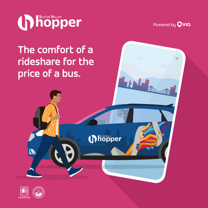 Rideshare Service SV Hopper Expands into Santa Clara on Nov. 20
