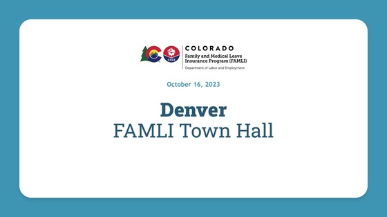 🙏 Thank you for joining our FAMLI Town Hall in Denver!