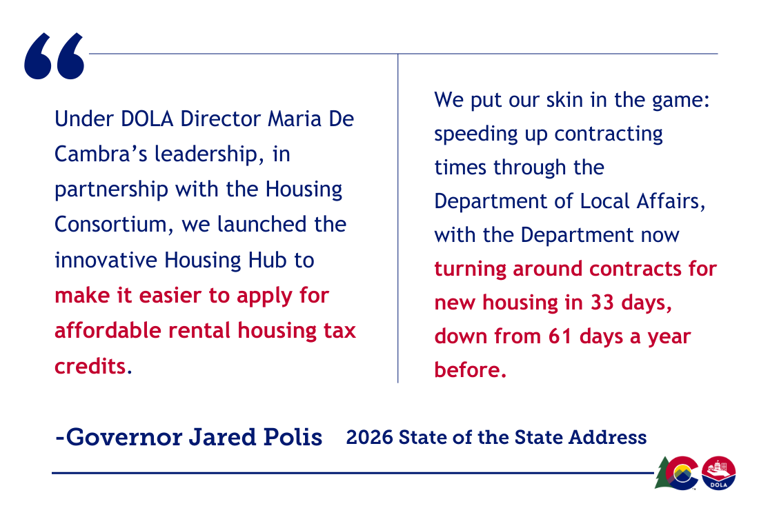 Governor Polis' State of the State Address Today