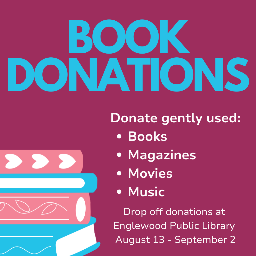 Call For Book Donations-Englewood Public Library