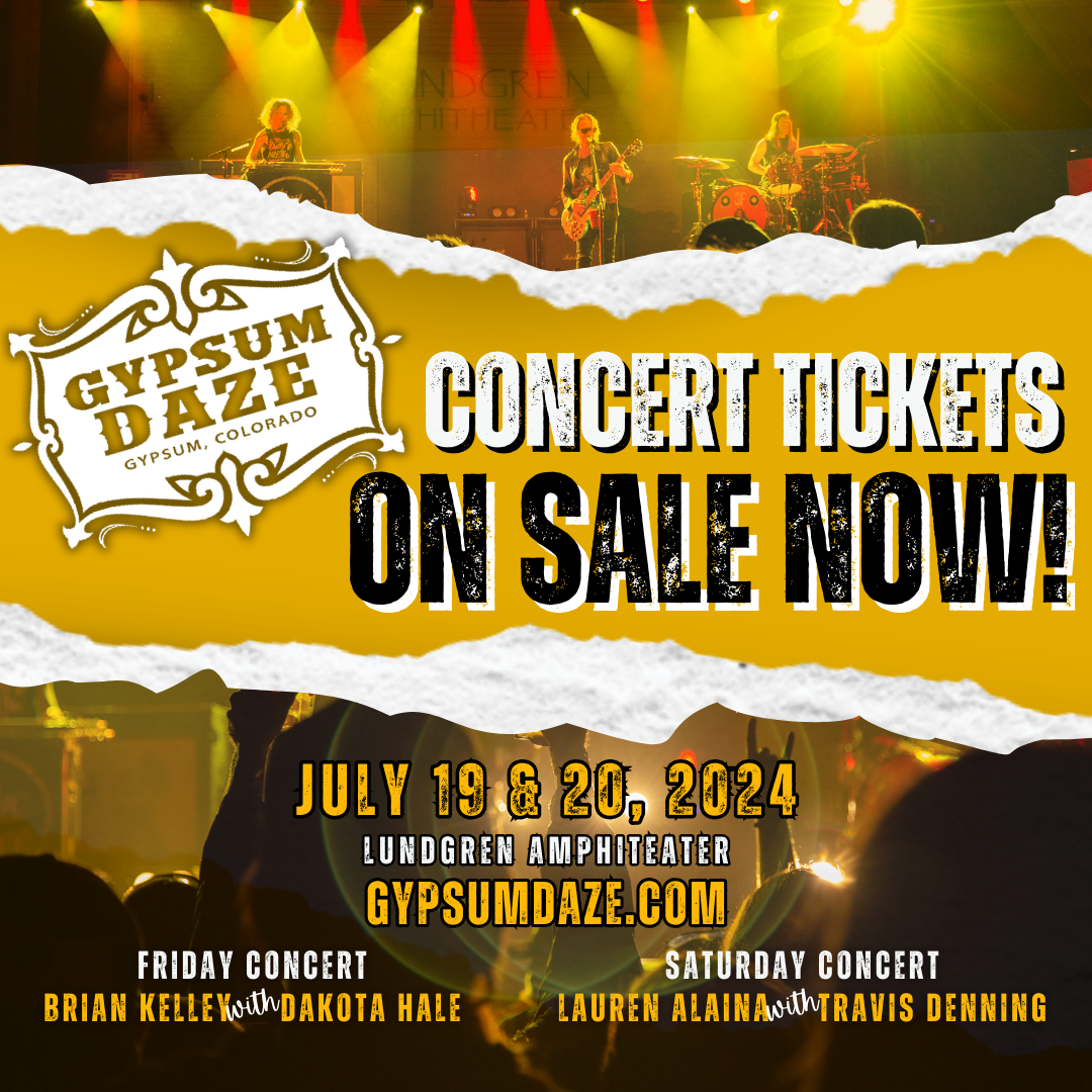 Gypsum Daze Concert Tickets ON SALE NOW!