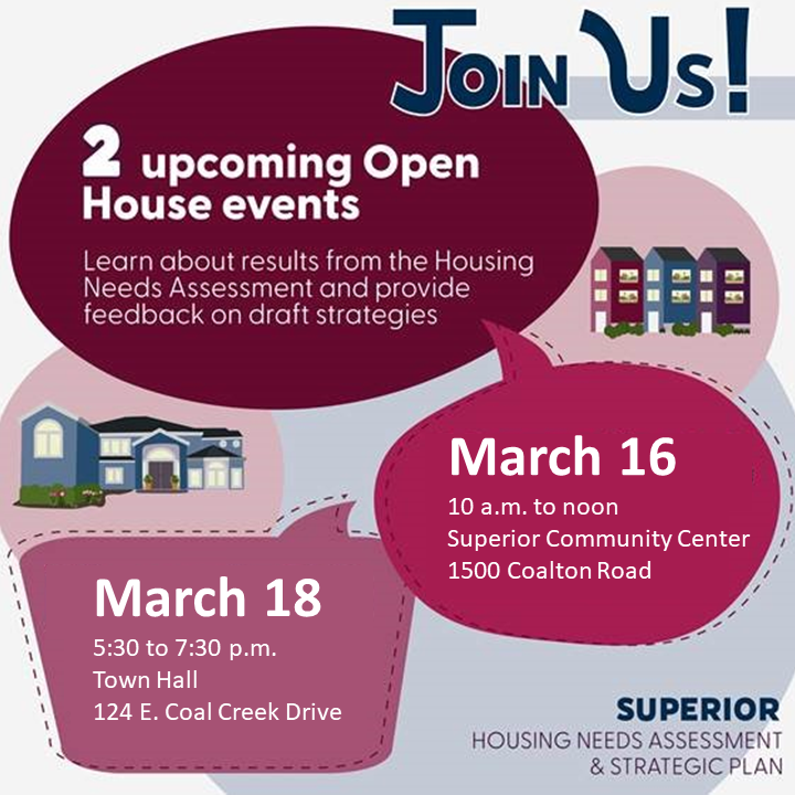 DATE/LOCATION CHANGE: Housing Community Open House events now on March ...