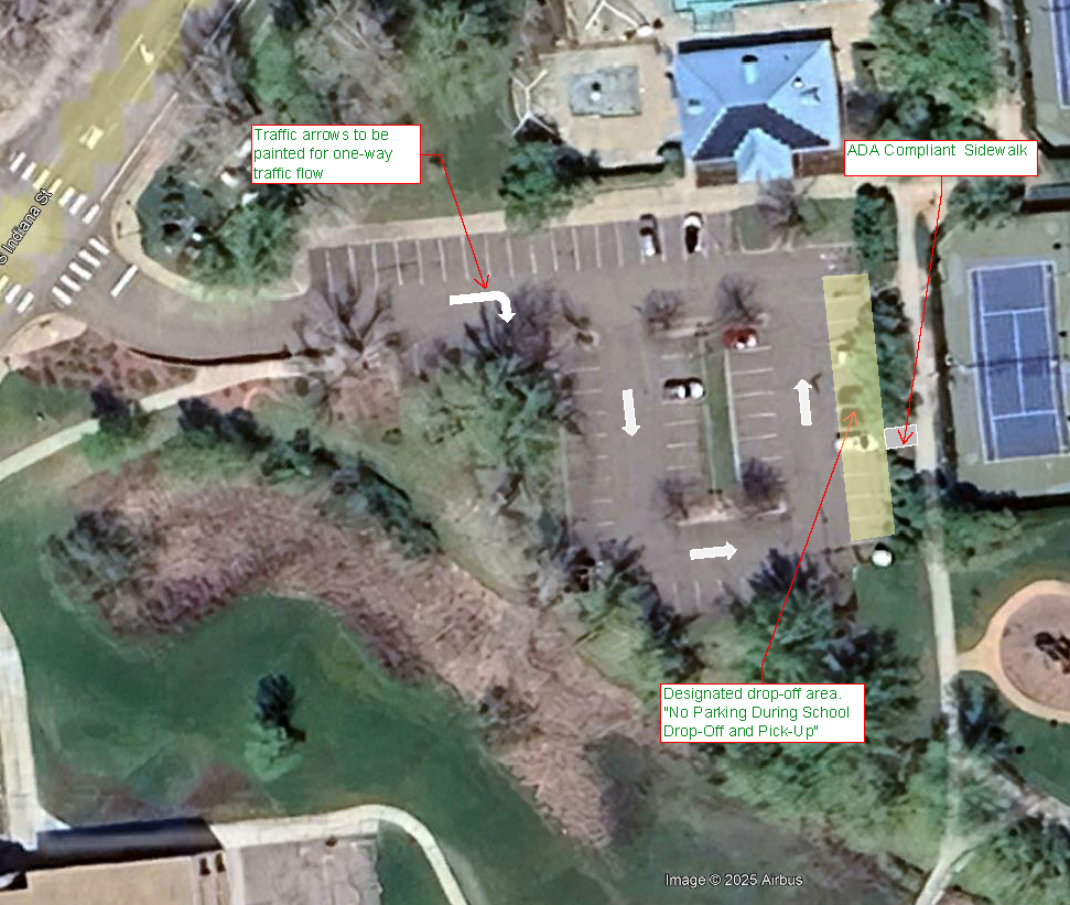 Town makes safety improvements at North Pool parking lot | Town of ...