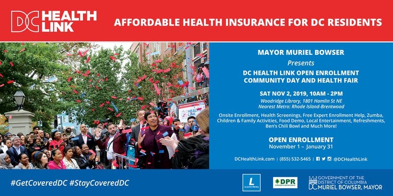 UPDATE: Join Mayor Muriel Bowser at the DC Health Link Open Enrollment ...