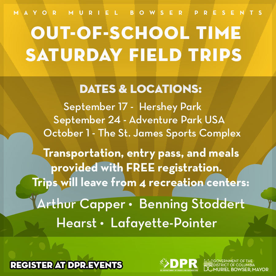 DPR to Offer Saturday Field Trips for District Youth