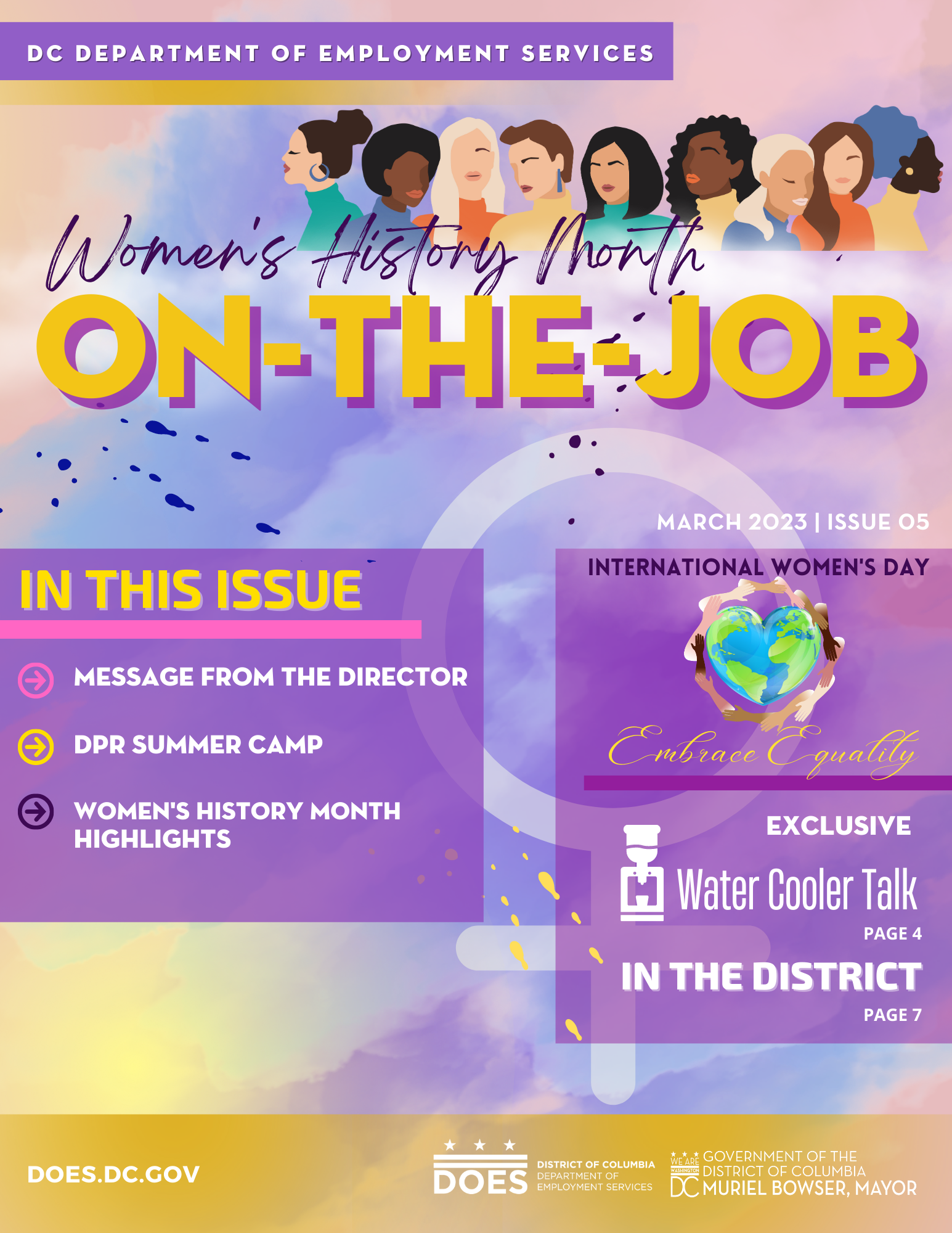 Department of Employment Services On-The-Job March Newsletter