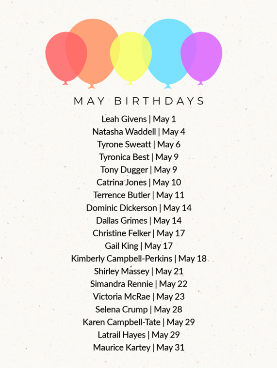 May Employee Newsletter 2025