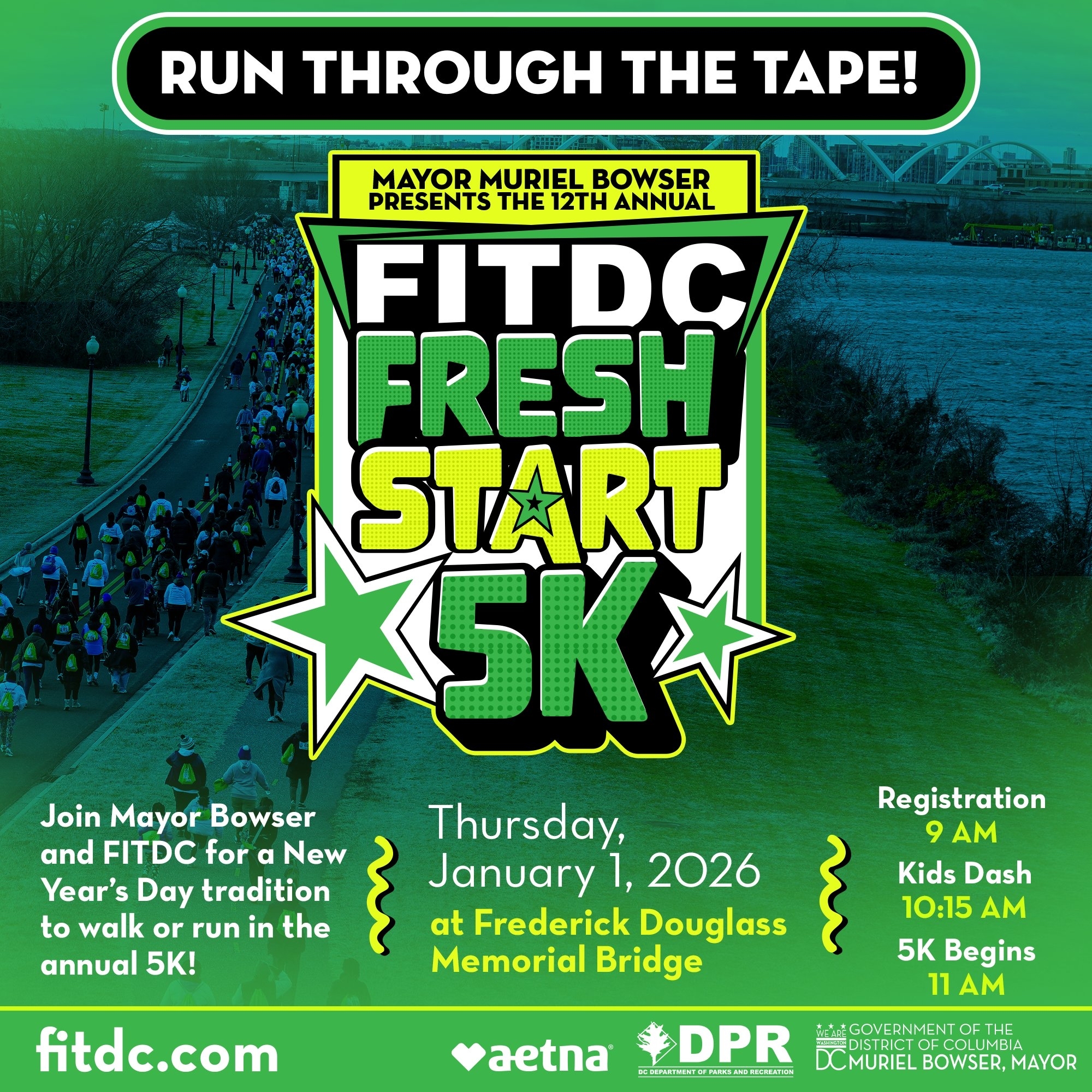 Run Through the Tape with Mayor Bowser at the Fresh Start 5K!