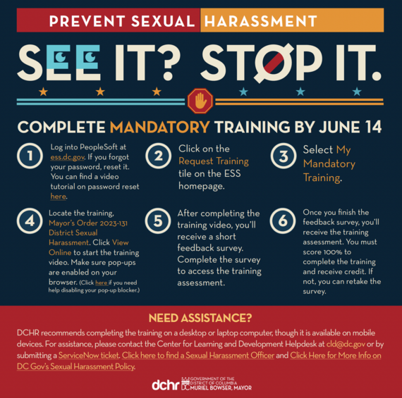 FINAL REMINDER: Mandatory Employee Training - Mayor’s Order 2023-131 ...