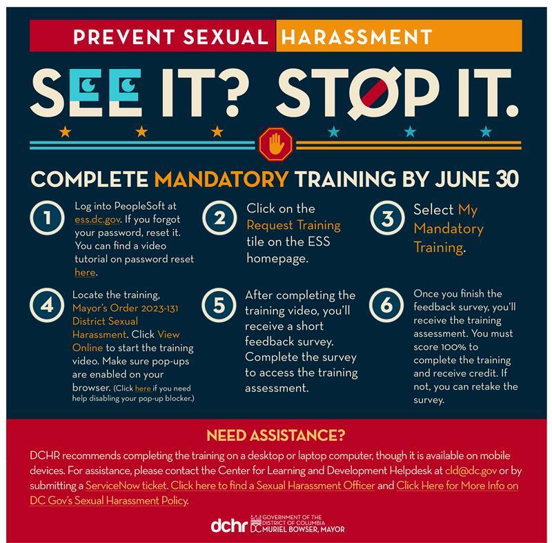 FINAL REMINDER: Mandatory Employee Training - Mayor’s Order 2023-131 ...