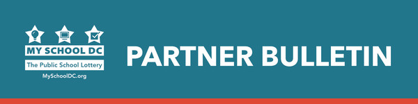 My School DC Partner E-Bulletin: May 2020