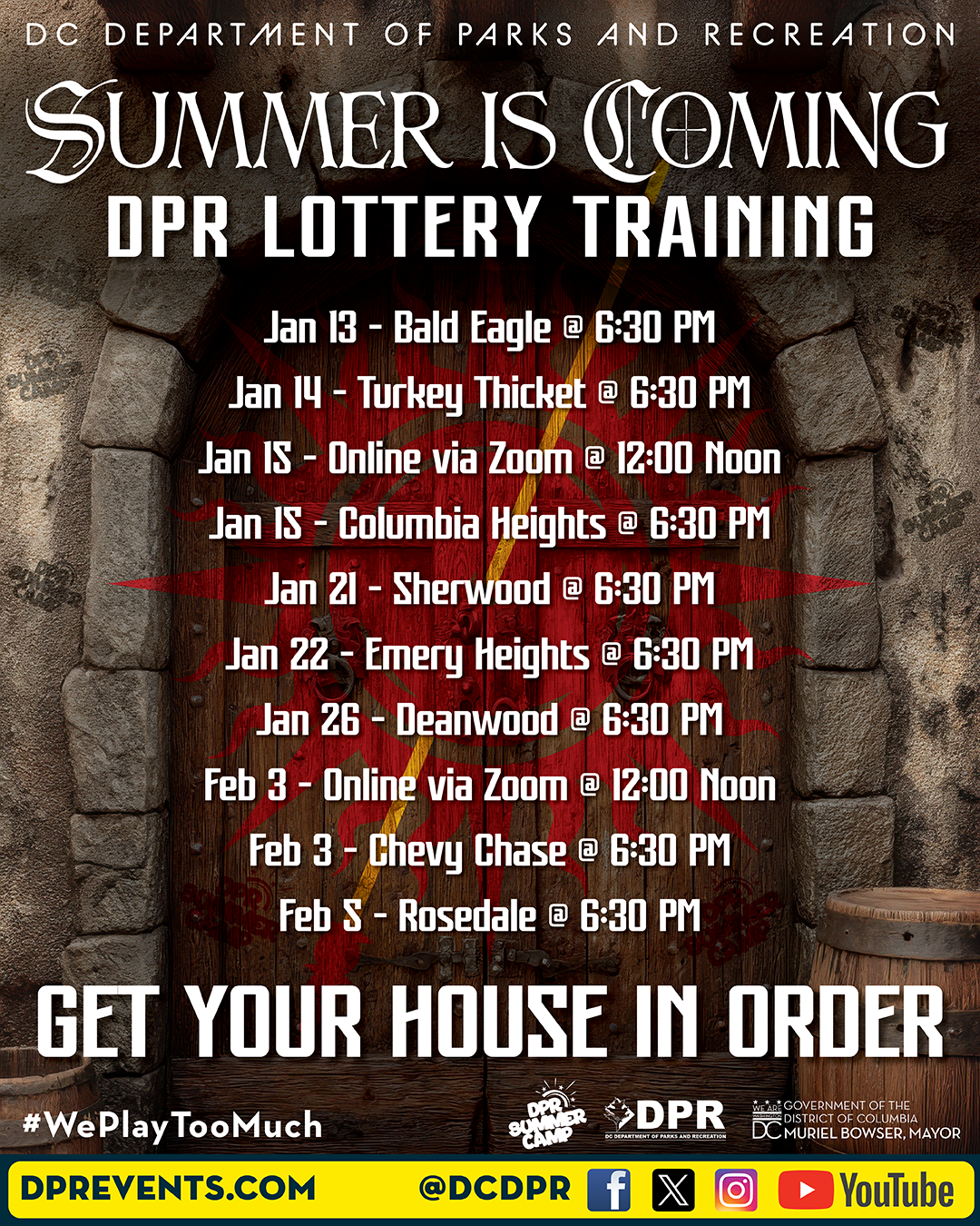 ANC 5E January Public Meeting 1/20 at 7pm, DPR Lottery Training 1/14 ...