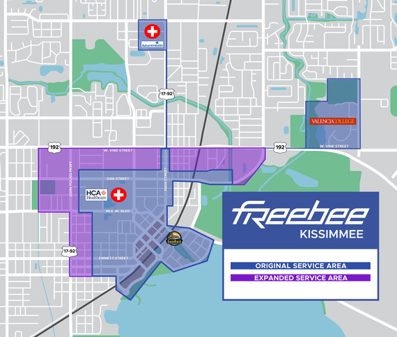 Freebee Transportation Service Expands Reach in the City of Kissimmee