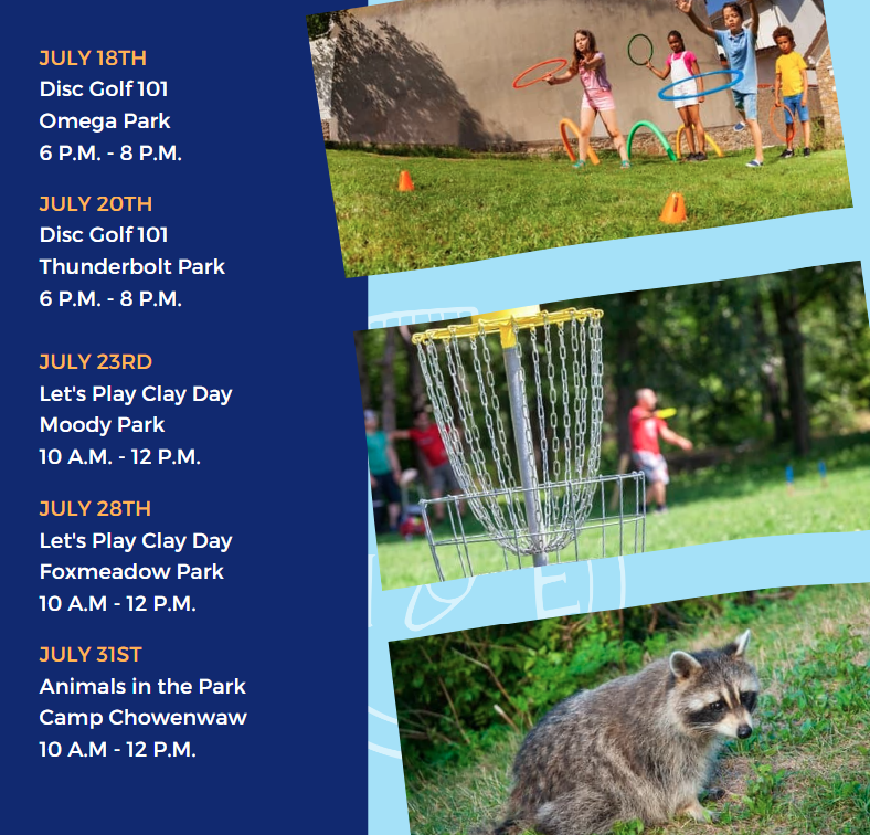 July Newsletter - Clay County Parks and Recreation